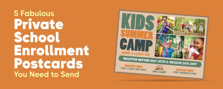 4 Fabulous Private School Enrollment Postcards You Need to Send
