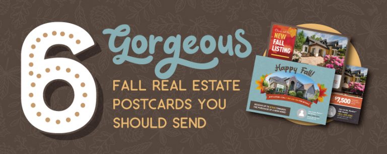 6 Gorgeous Fall Real Estate Postcards You Should Send
