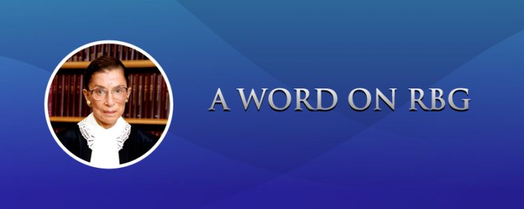 A Word on RBG… | PostcardMania