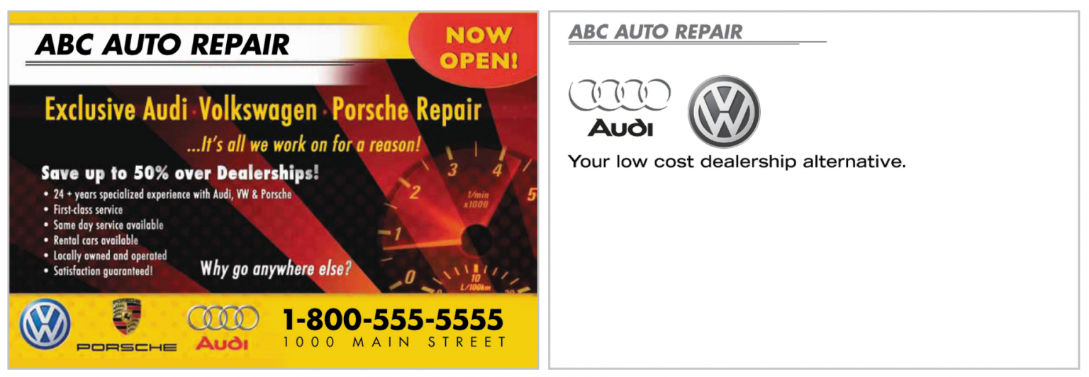 Auto Repair Marketing — Auto Service Postcards