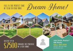 6 Gorgeous Fall Real Estate Postcards You Should Send