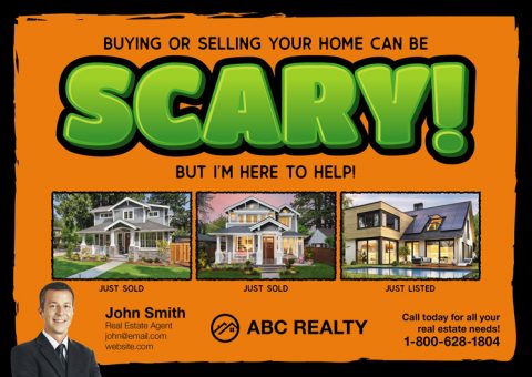 3 Perfectly Scary Halloween Real Estate Postcards to Attract Clients