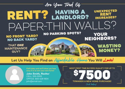 6 Gorgeous Real Estate Postcards For Renters You Should Use
