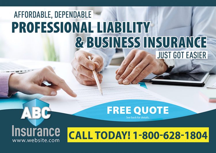 Insurance Postcards/Insurance Direct Mail for Insurance Broker Advertising