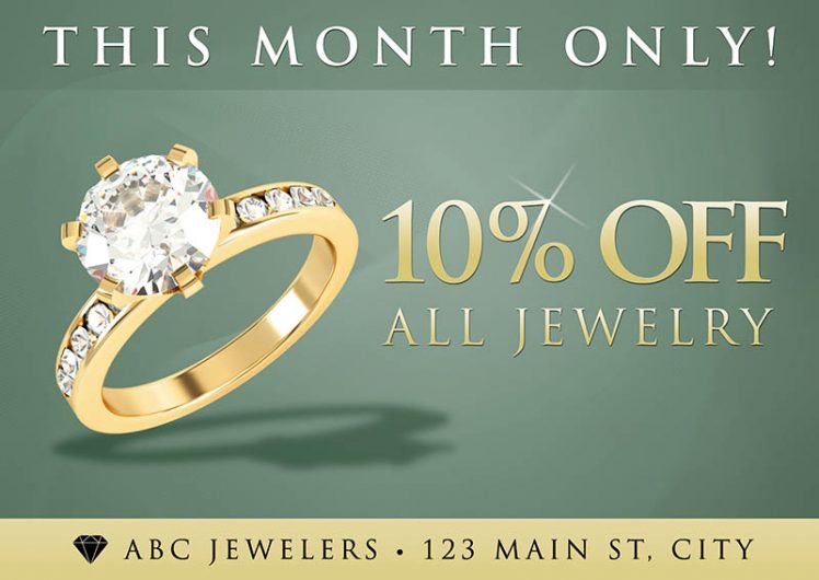 30 Brilliant Jeweler Direct Mail Postcard Advertising Examples