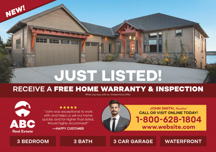 6 Genius Just Listed Postcards For Real Estate Marketing