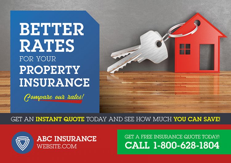 Insurance Postcards/Insurance Direct Mail for Insurance Broker Advertising