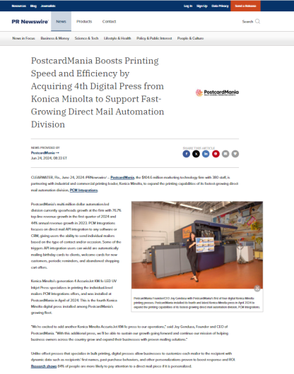 News About PostcardMania