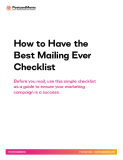 Direct Mail Checklist | PostcardMania