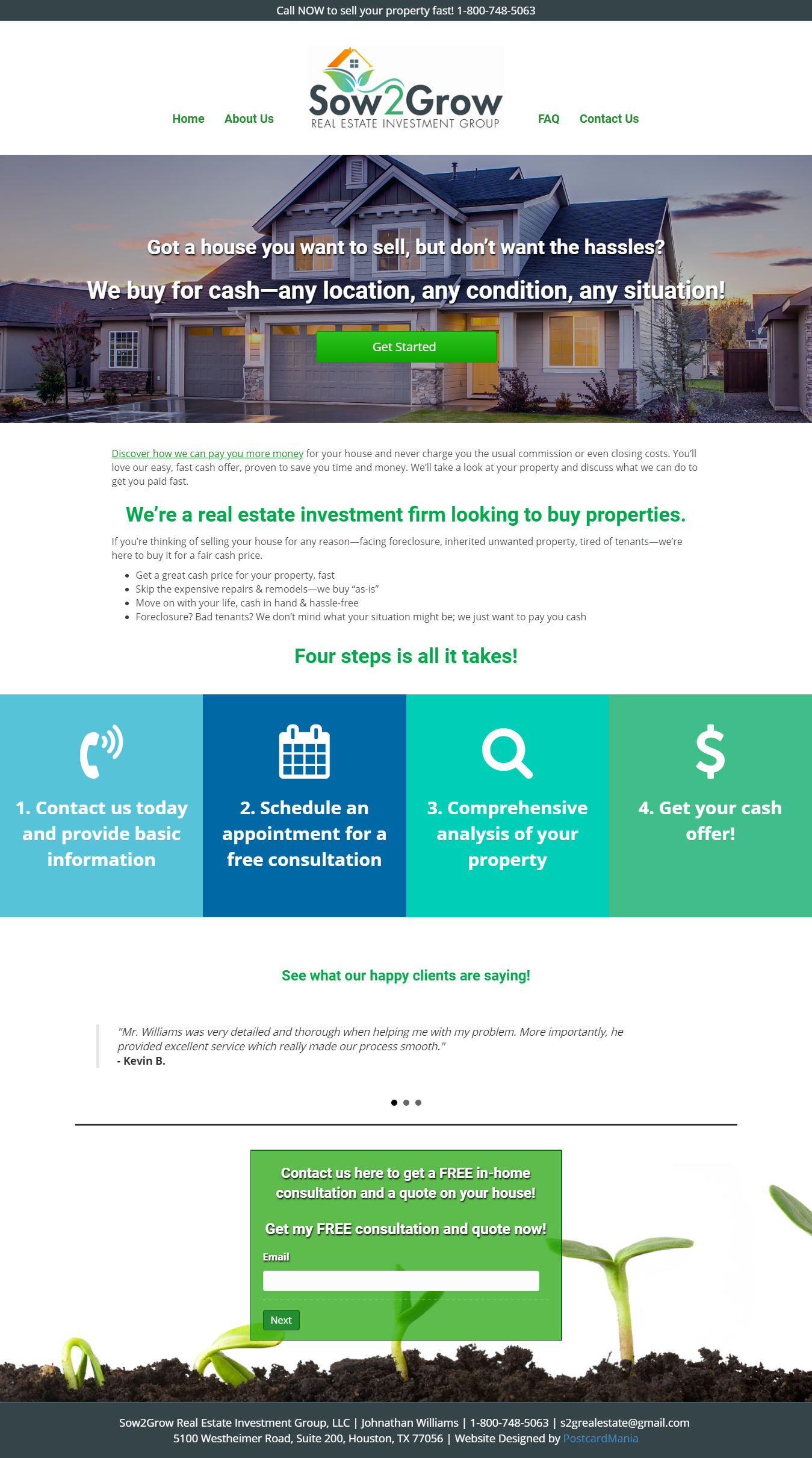 Website Category | Real Estate | PostcardMania